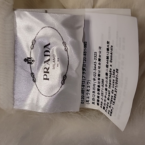 Prada | Jackets & Coats | Vintage Authentic Prada White Kidassia Goat ...